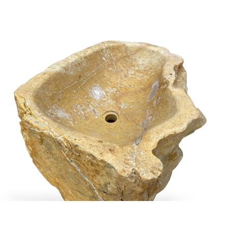 FREESTANDING SINK IN NATURAL STONE MARBLE VOLTERRA - Arrelart