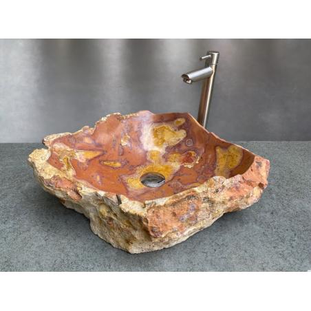 CORAL RED MARBLE WASHBASIN FLORIDA