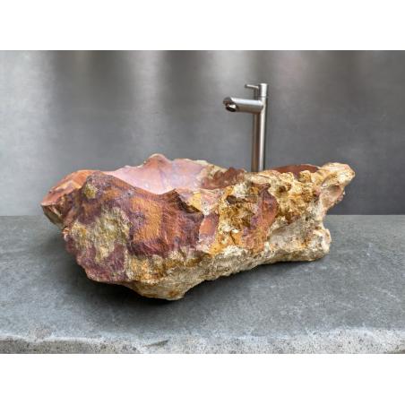 CORAL RED MARBLE WASHBASIN FLORIDA