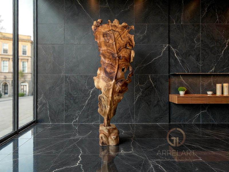 ORGANIC SCULPTURE NATURAL WOOD SINGEN