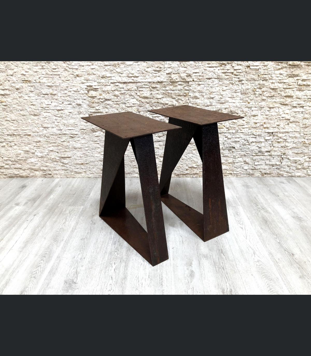 GAMBE DEL TAVOLO IN ACCIAIO RUGGINE 6